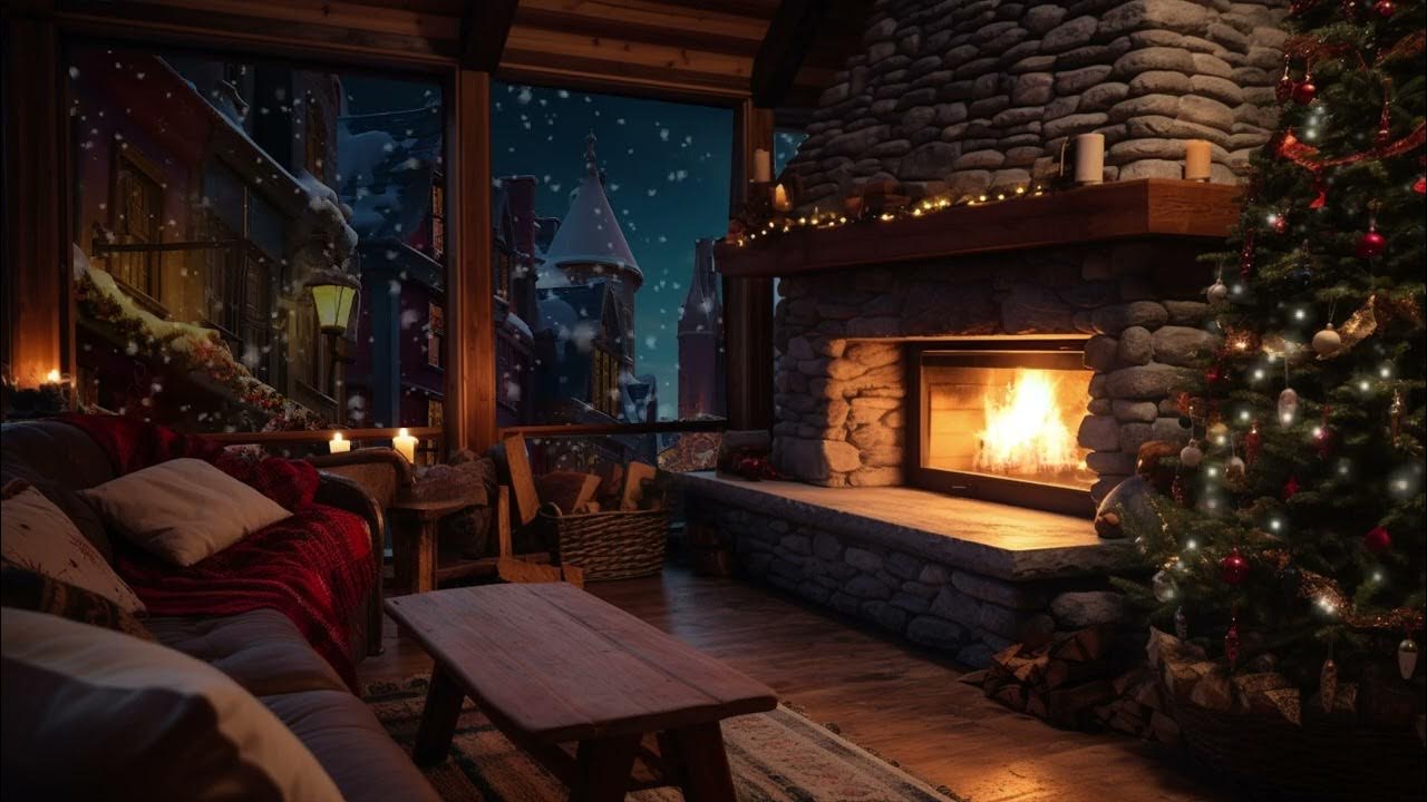 Christmas Yule Log Crackling Hearth | Cozy Holiday Ambience and Relaxing Fire Sounds - YouTube