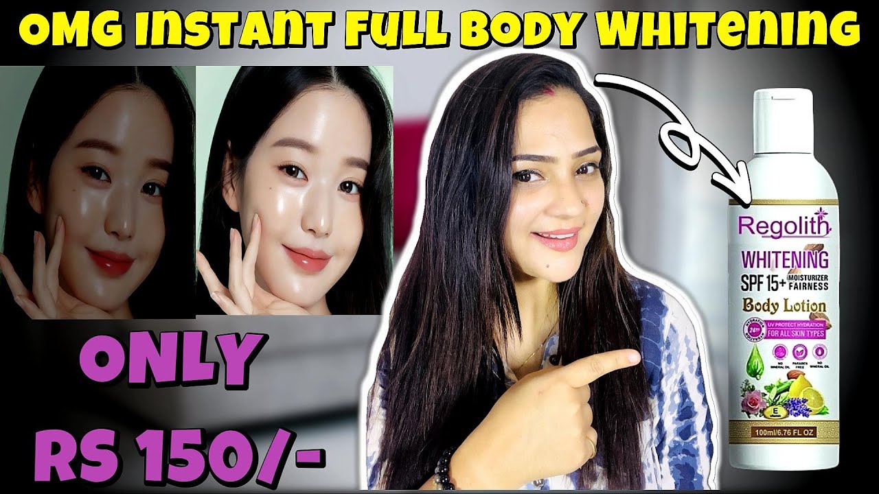 Regolith Almond &Vitamin E Body Lotion For Skinwhitening|l@Meesho |Whitening body lotion - YouTube