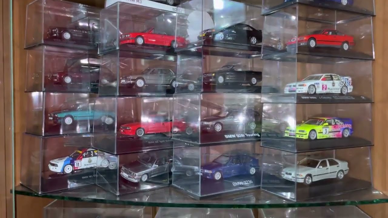 BMW car collection 1:43 scale models + Mercedes-Benz - YouTube
