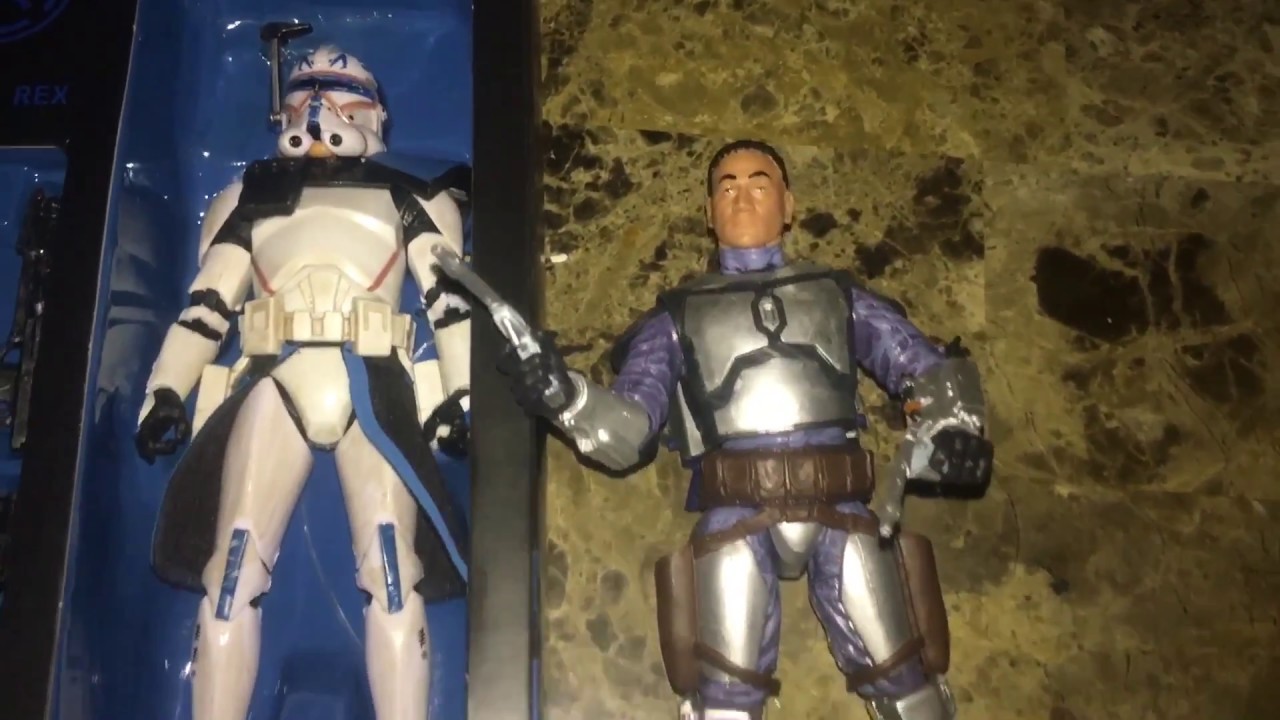 SDCC Captain Rex vs Jango Fett, Star Wars The Black Series - YouTube
