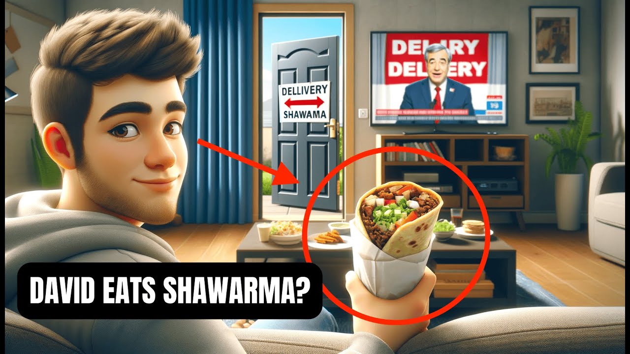 Alex & Iva Out of Context - David eats a Shawarma (Mukbang) - YouTube