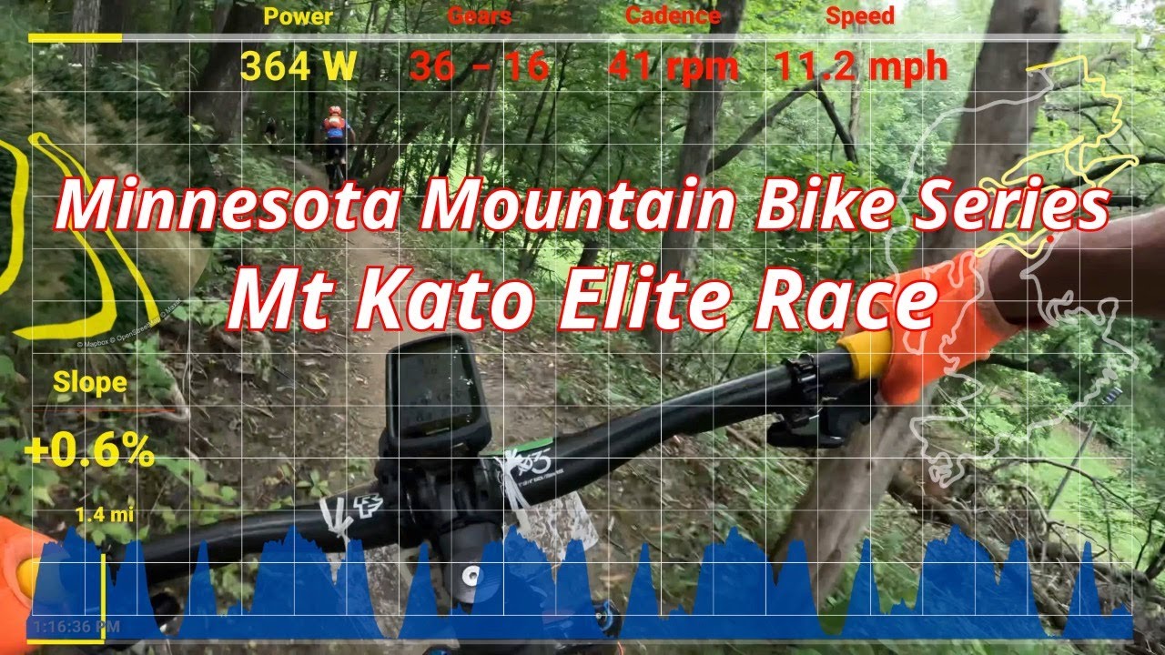 Mt Kato Elite Mountain Bike Race | Telemetry Data Overlay - YouTube