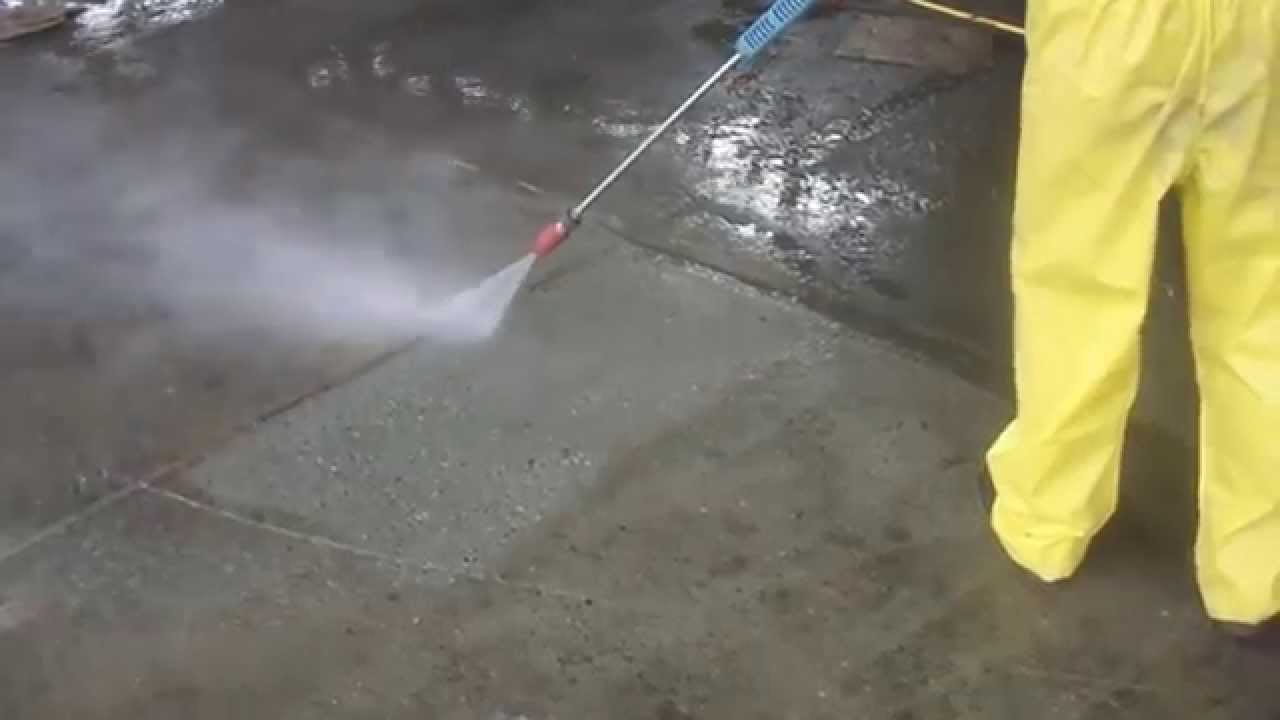 [Demostración]: Limpieza de Concreto con Hidrojet de alta presión - YouTube