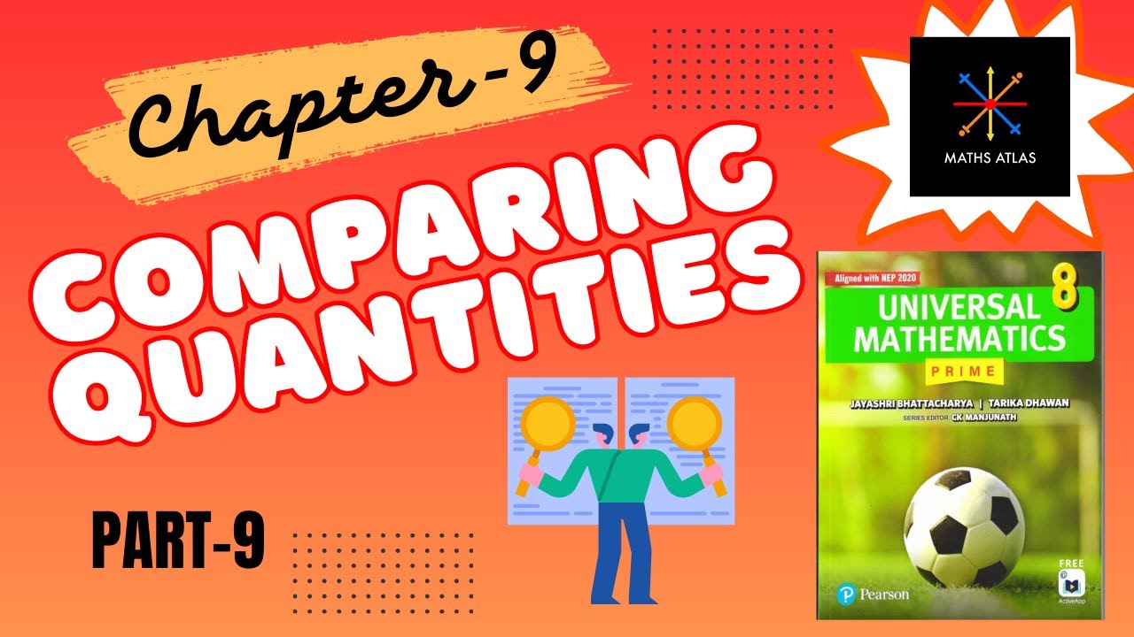 Universal Mathematics Book |Chapter 9 | Comparing Quantities | Class 8 ...