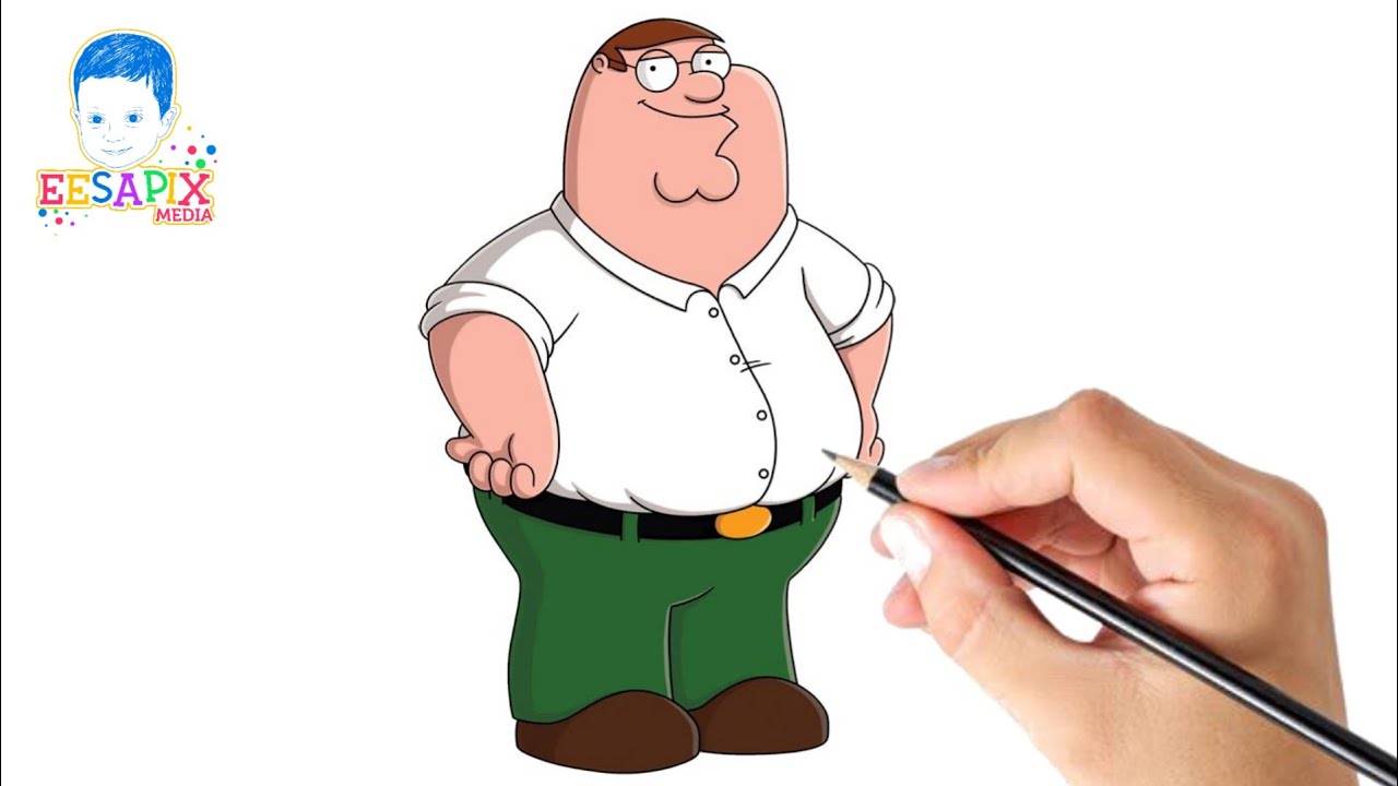 How to draw Peter Griffin |Family Guy|cartoon characters drawing # ...