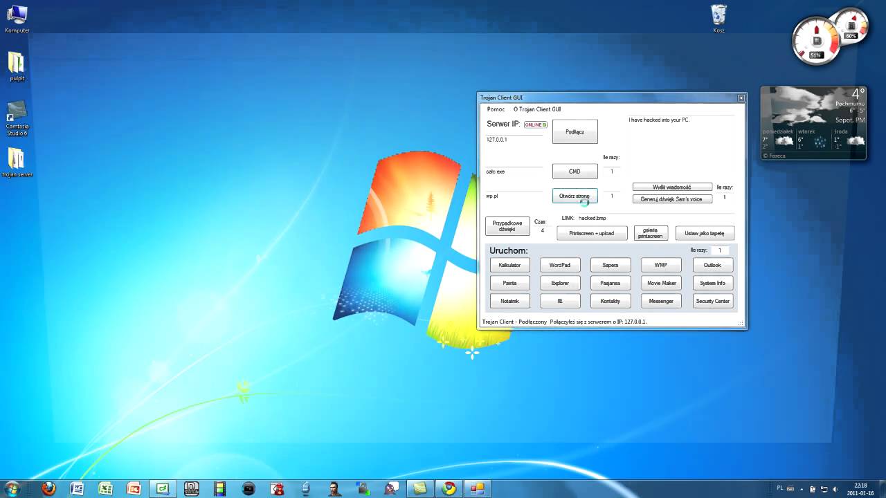 Trojan C# GUI - Tutorial Prezentacja [HD] - YouTube