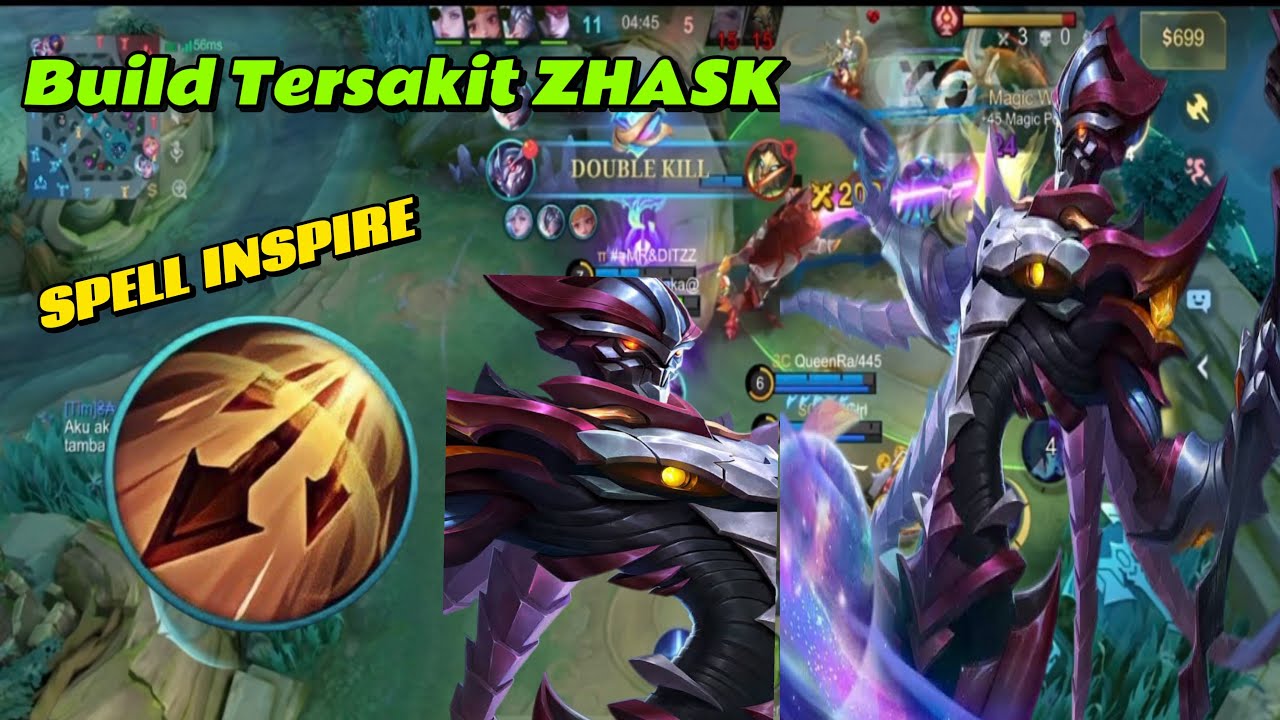 BEST BUILD TOP GLOBAL ZHASK SPELL INSPIRE NI BOSSS - YouTube