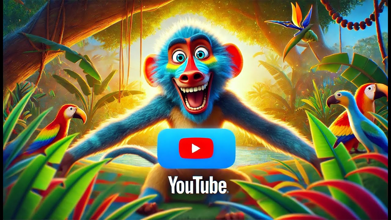 Balu, der verspielte Pavian, erkundet den Dschungel! 🌿🐒 - YouTube