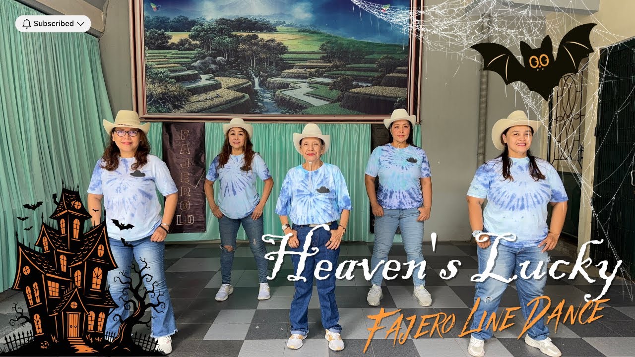 Heaven's Lucky Line Dance || Choreo : Helen Parkyn (UK) - YouTube