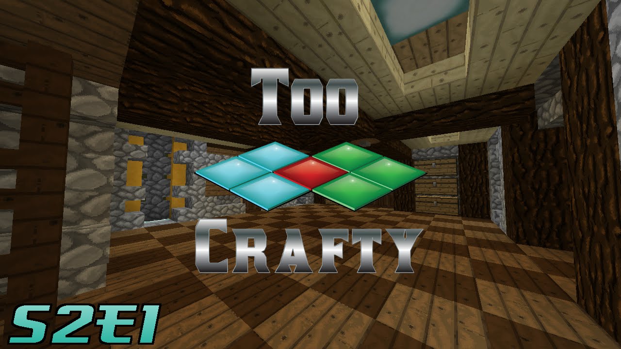 Minecraft Too Crafty Ep 1: Starting off house! - YouTube