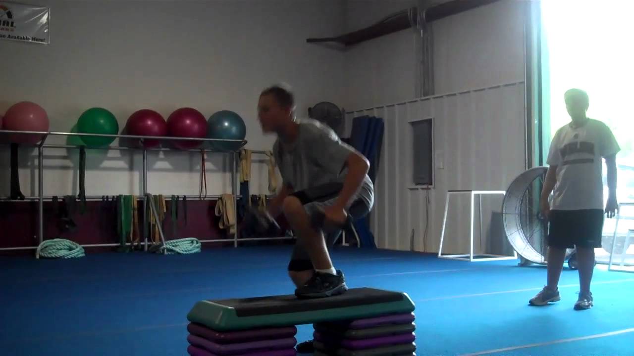 MySpeedCoach.com: Weighted Lateral Step Up Jumps - YouTube