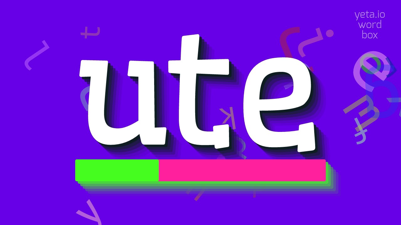 How to say "ute"! (High Quality Voices) - YouTube