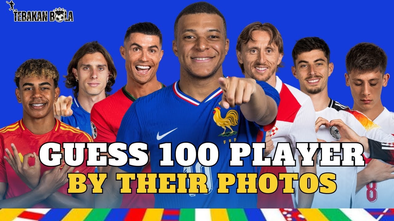 GUESS 100 FOOTBALL PLAYERS - UEFA EURO 2024 | FOOTBALL QUIZ 2024 - YouTube