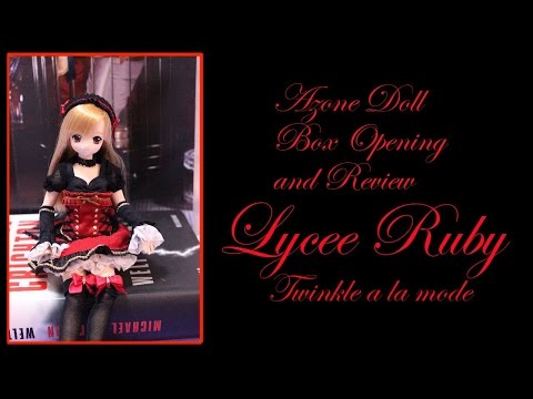 Azone doll Box Opening and Review: Lycee Ruby (Twinkle a la mode)