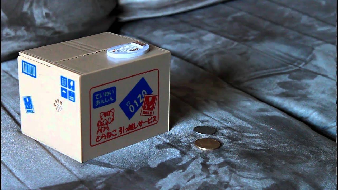 Pandawill - Japanese toy cat coin-taking box - YouTube