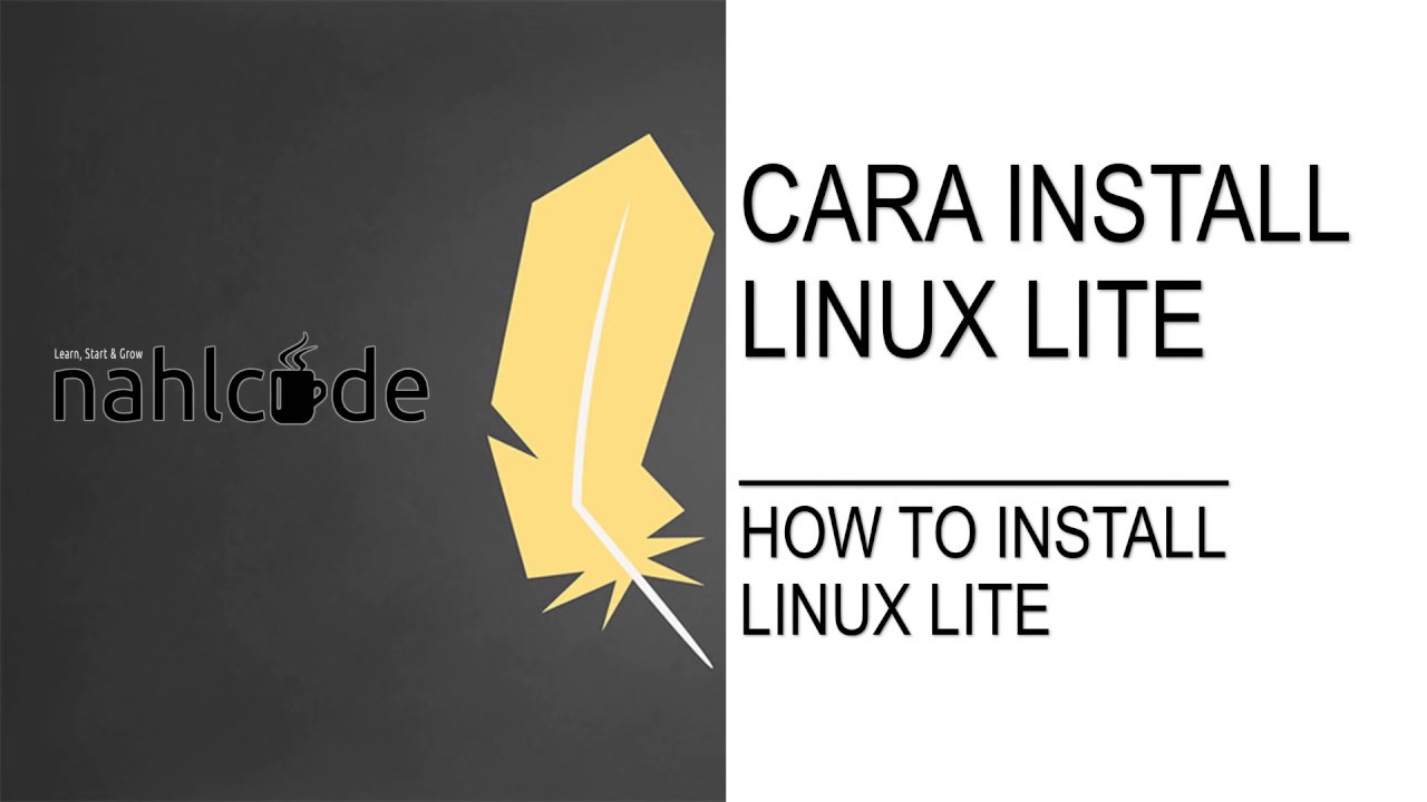 CARA INSTALL LINUX LITE - YouTube