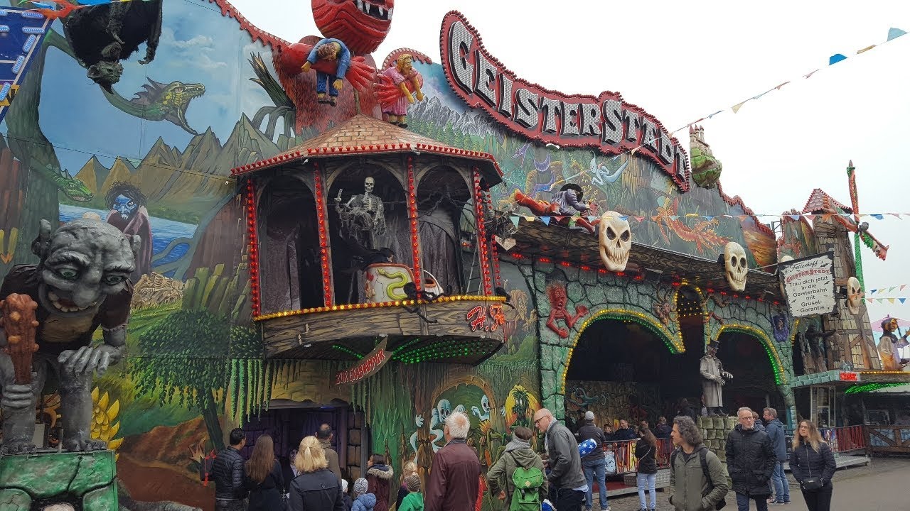 Onride: Geisterstadt 2019 - Geisterbahn auf Deutzer Kirmes - Jahrmarkt ...
