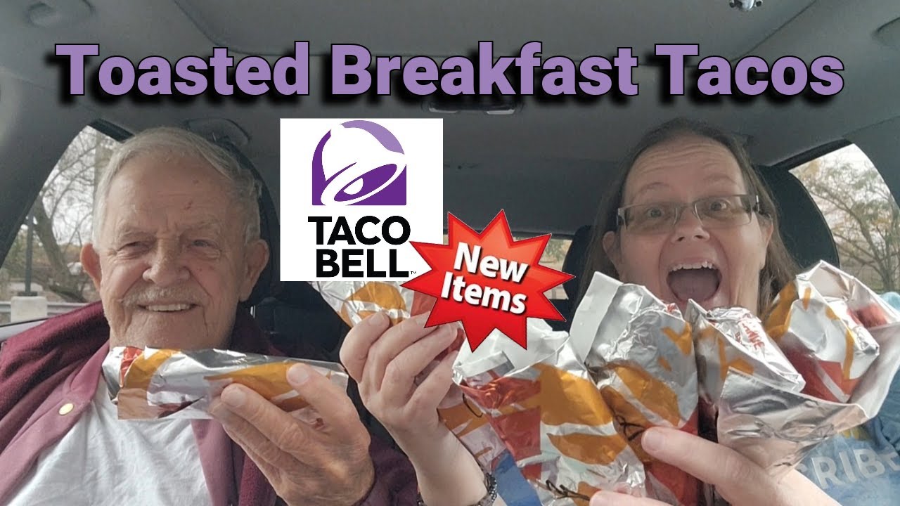 Taco Bell NEW Toasted Breakfast Tacos Review #foodreview # ...