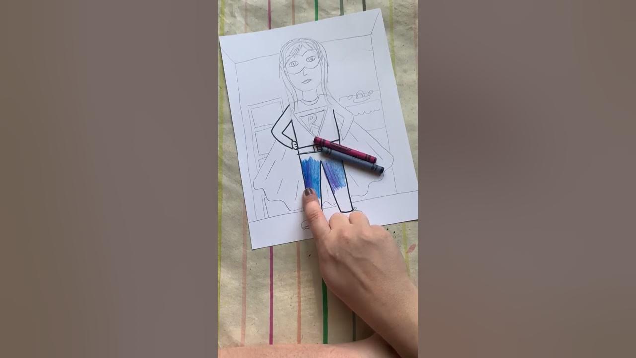 How to draw yourself as a superhero! - YouTube
