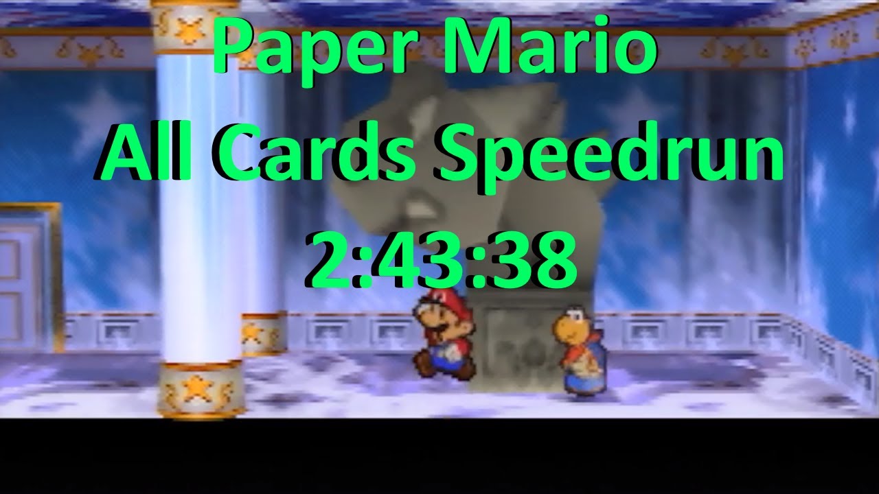 Paper Mario All Cards Speedrun in 2:43:38 - YouTube