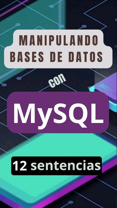 Manipulando bases de datos con MySQL. #mysql #shorts - YouTube