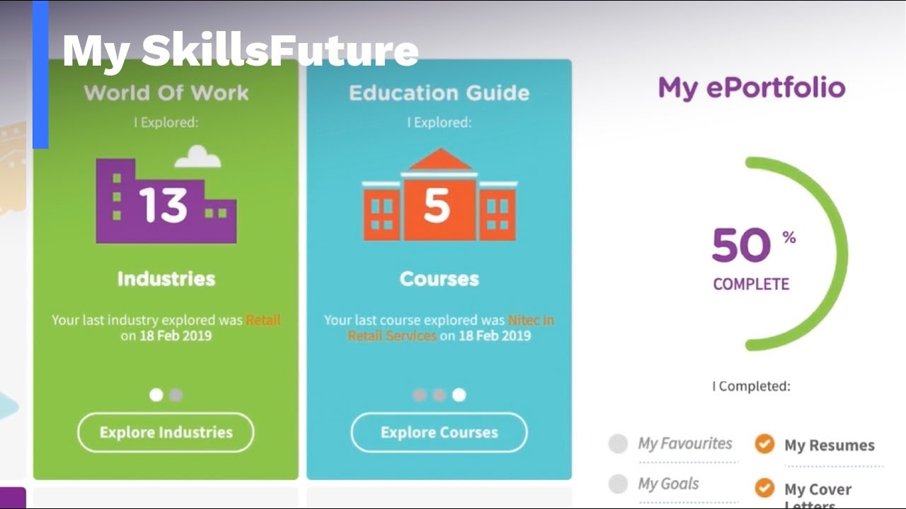 MySkillsFuture: Overview (For Secondary / Pre U) - YouTube