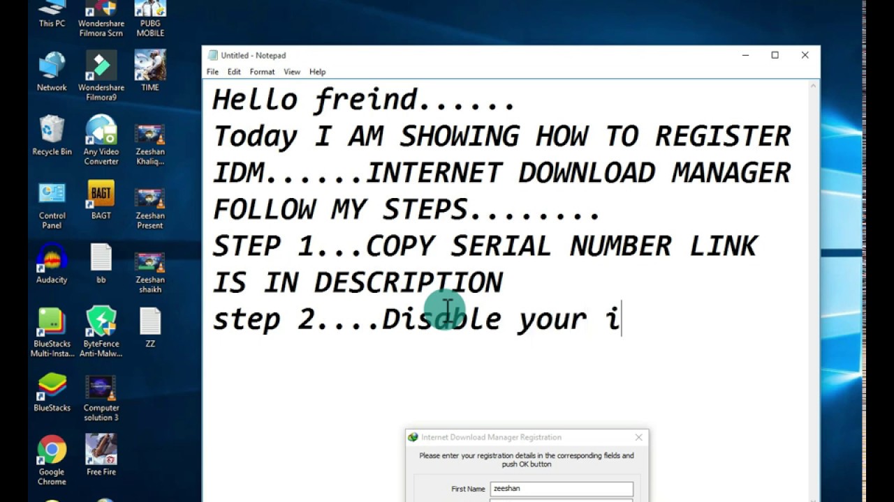 How To Register Internet Download Manager For Free All Versions|2019 ...
