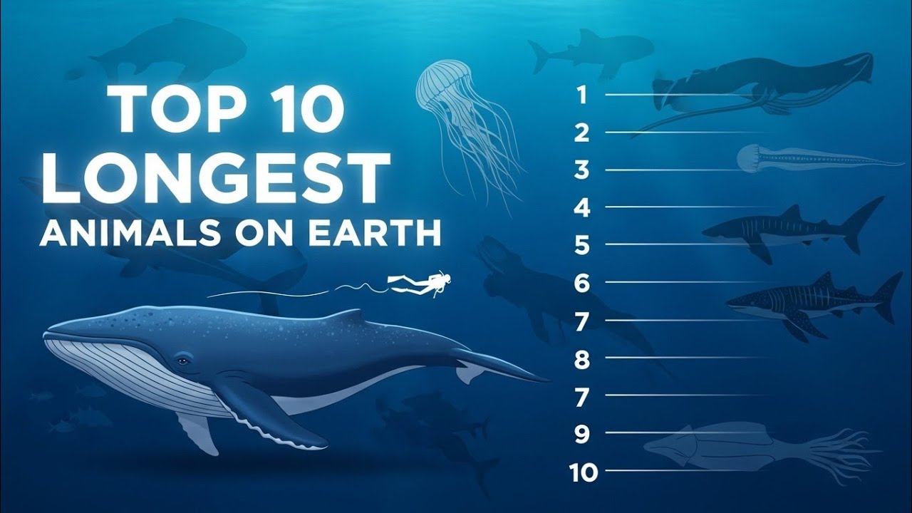 Top 10 Longest Animals on Earth! - YouTube