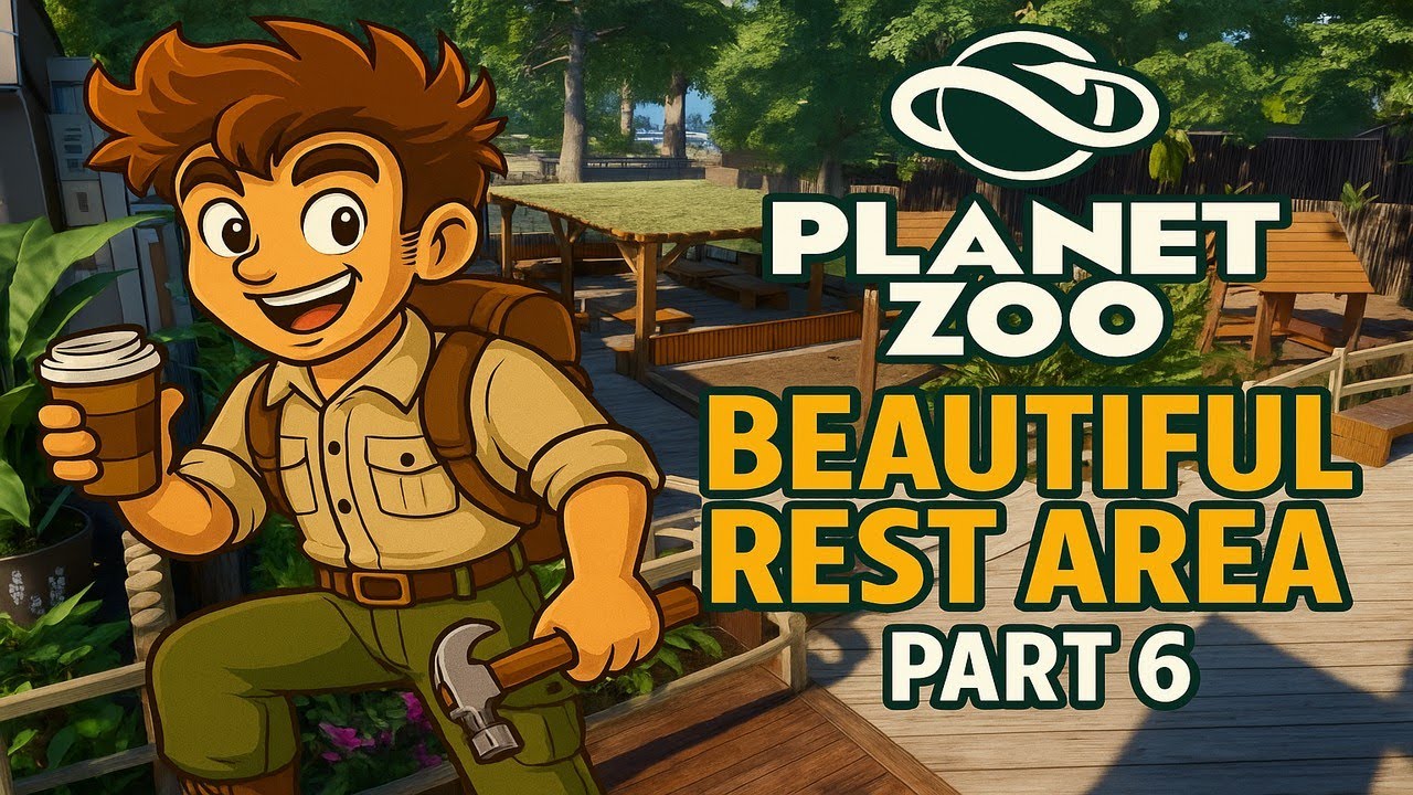 LETS BUILD A SMALL RELAXING REST AREA | PART 6 | PLANET ZOO - YouTube