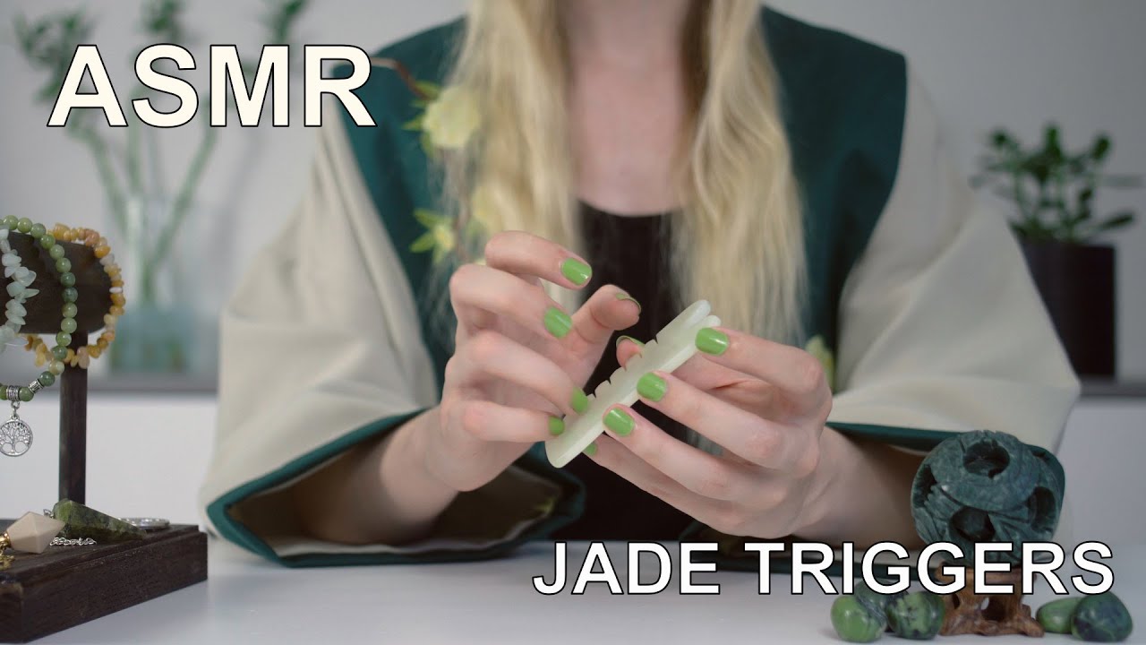 ASMR 1 Hour Jade Stone Triggers - No Talking - YouTube