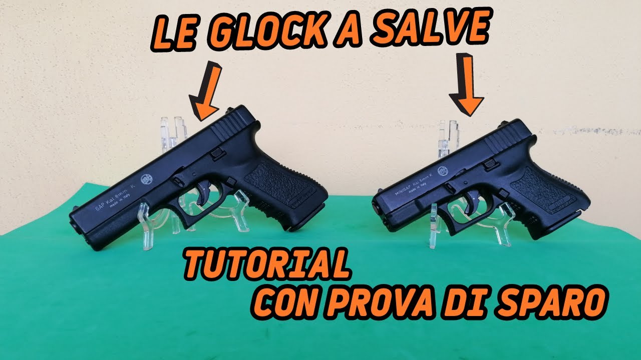 le GLOCK a salve repliche della BRUNI | tutorial descrizione con prova ...
