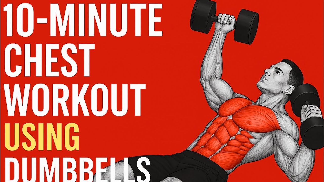 10-Minute Chest Workout Using Dumbbells || Do It with follow-along ...