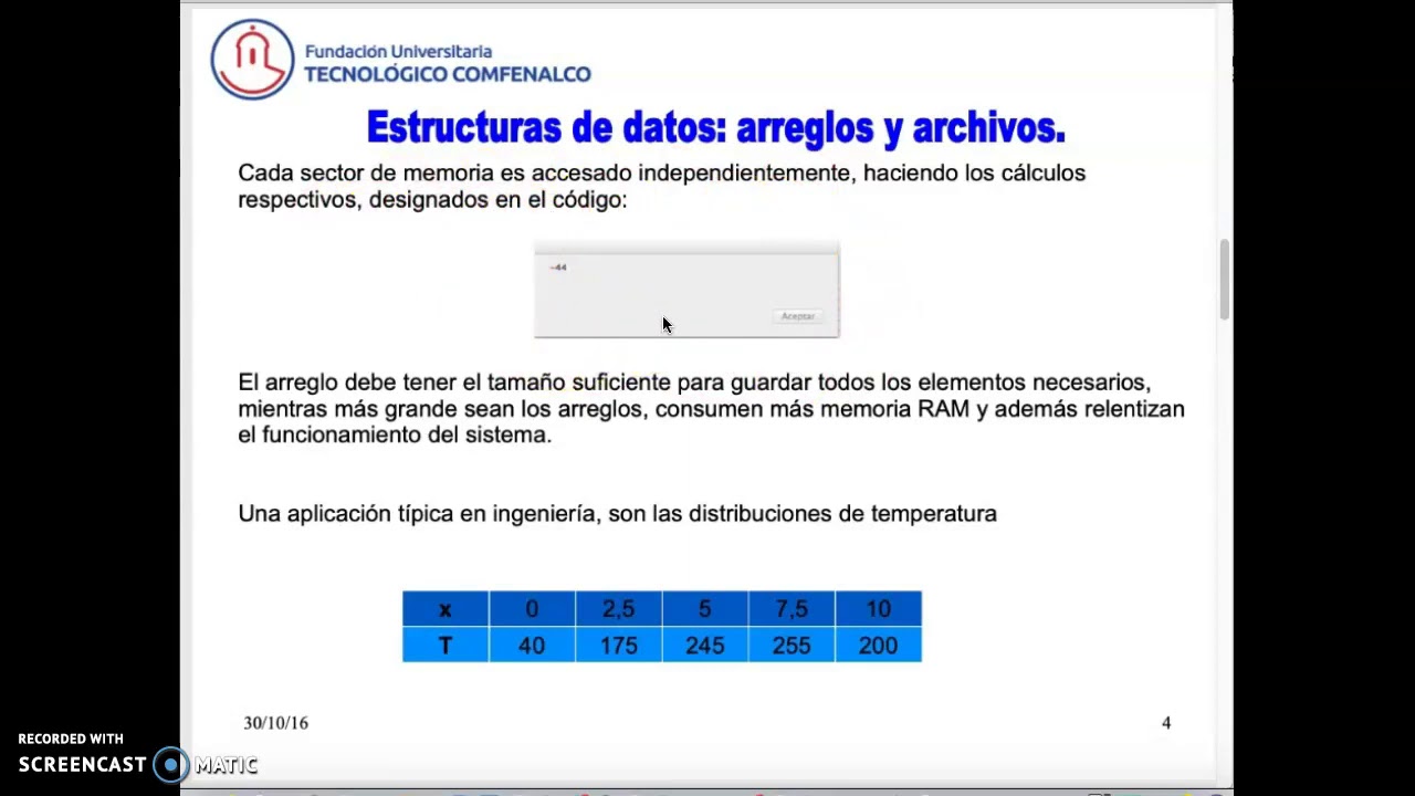 UNIT I. Vectores y Matrices ( Arrays) - YouTube