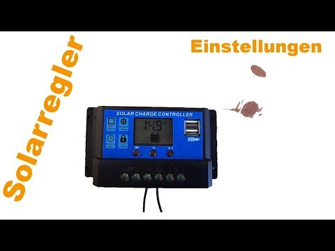 So programmierst Du einen Photovoltaik Regler 12V Solarregler Einstellungen