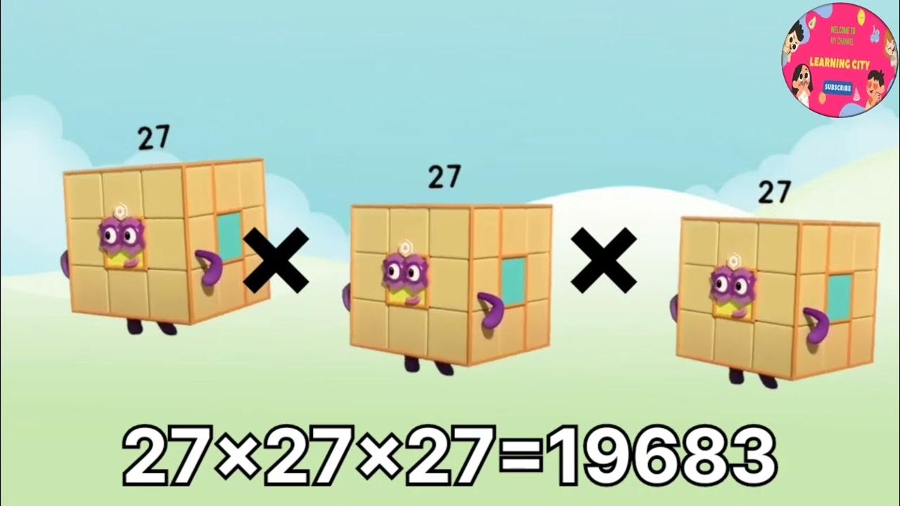 Numberblock cube triple Multiplication 21 to 30 |Learn To Count#12345 ...