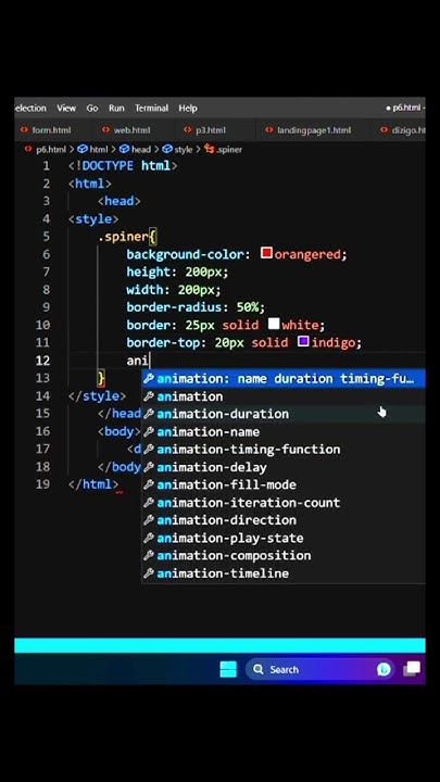 CSS Spiner #html #programming #webdevelopment #learning #technology #css #coding - YouTube
