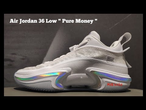 UNBOXING - Air Jordan 36 Low " Pure Money " ️ 💎 - YouTube