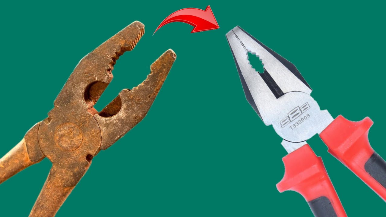 Rusted and Fully Jammed Plier Restoration - With Surprising Handle ...