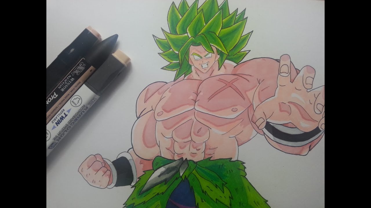 Drawing Broly New Desing - Dragon Ball Super: Broly - YouTube