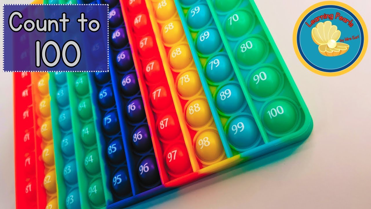 Learn to Count to 100 with Rainbow Pop-it Toy | Kindergarten Prep ...