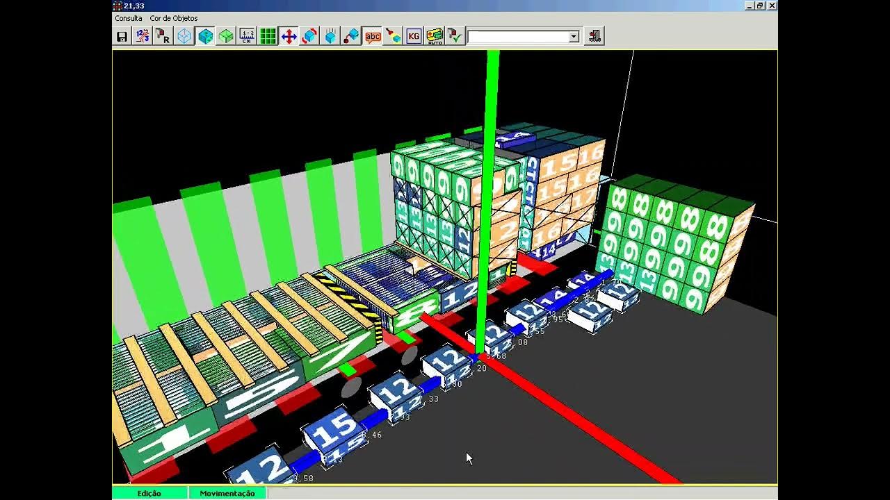 Montagem de carga em 3D v1 - 01/03 - Feito em Delphi com OpenGL em 2001. - YouTube