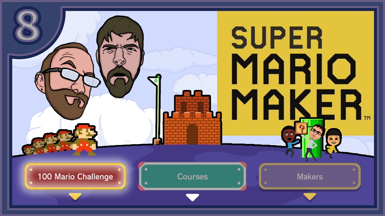 Super Mario Maker: The 100 Mario Challenge - Part 1 - Game Devs Play ...