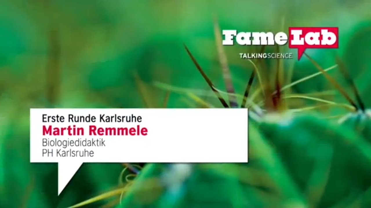 FameLab Baden-Württemberg: Martin Remmele in der ersten Runde - YouTube