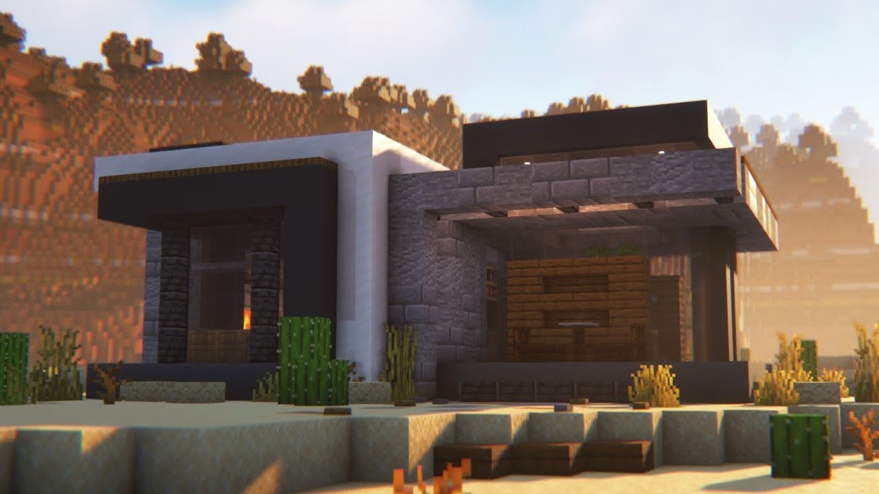 Minecraft How to Build | 🌵 Easy Modern Desert House Tutorial - YouTube