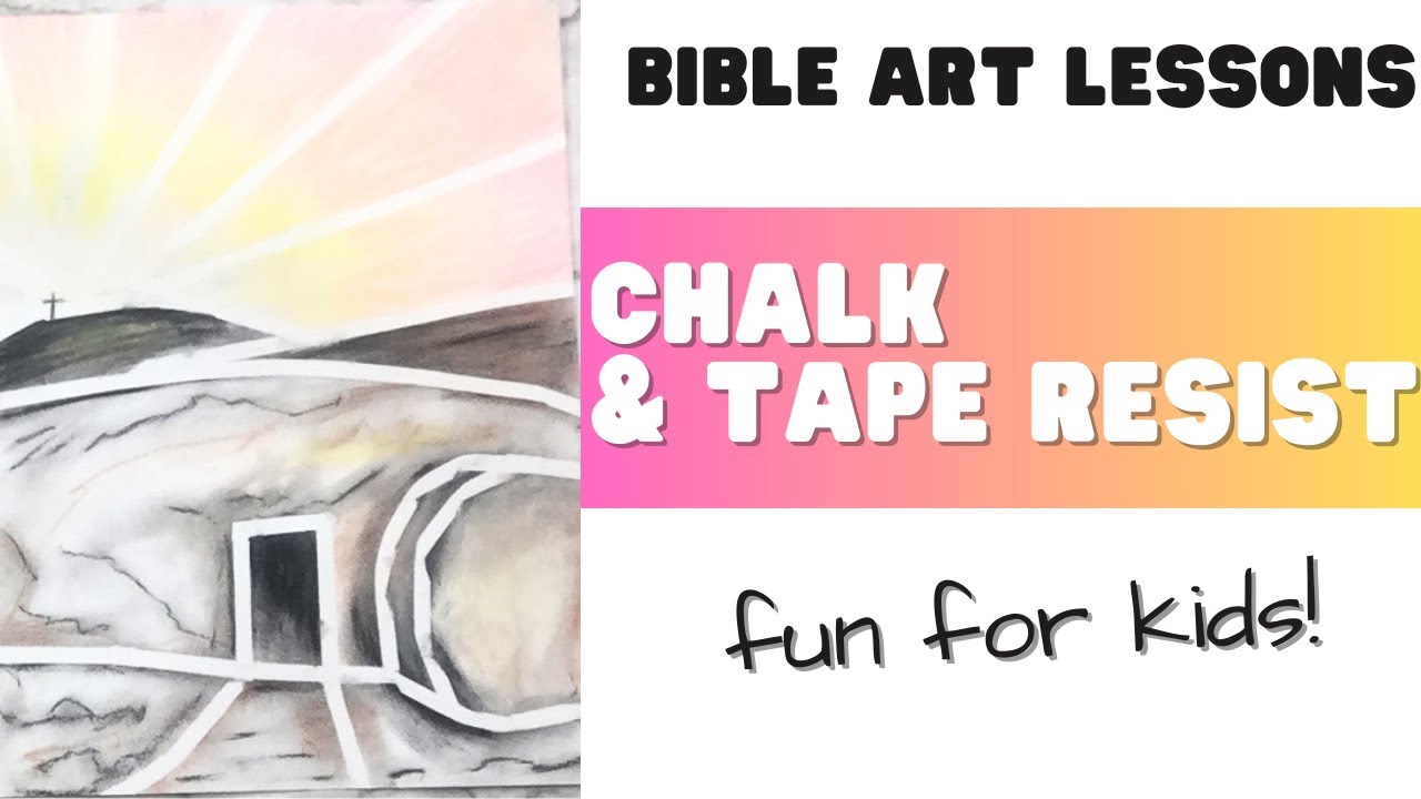 How to Draw Easter Tomb WithChalk and Tape- He is risen! - YouTube