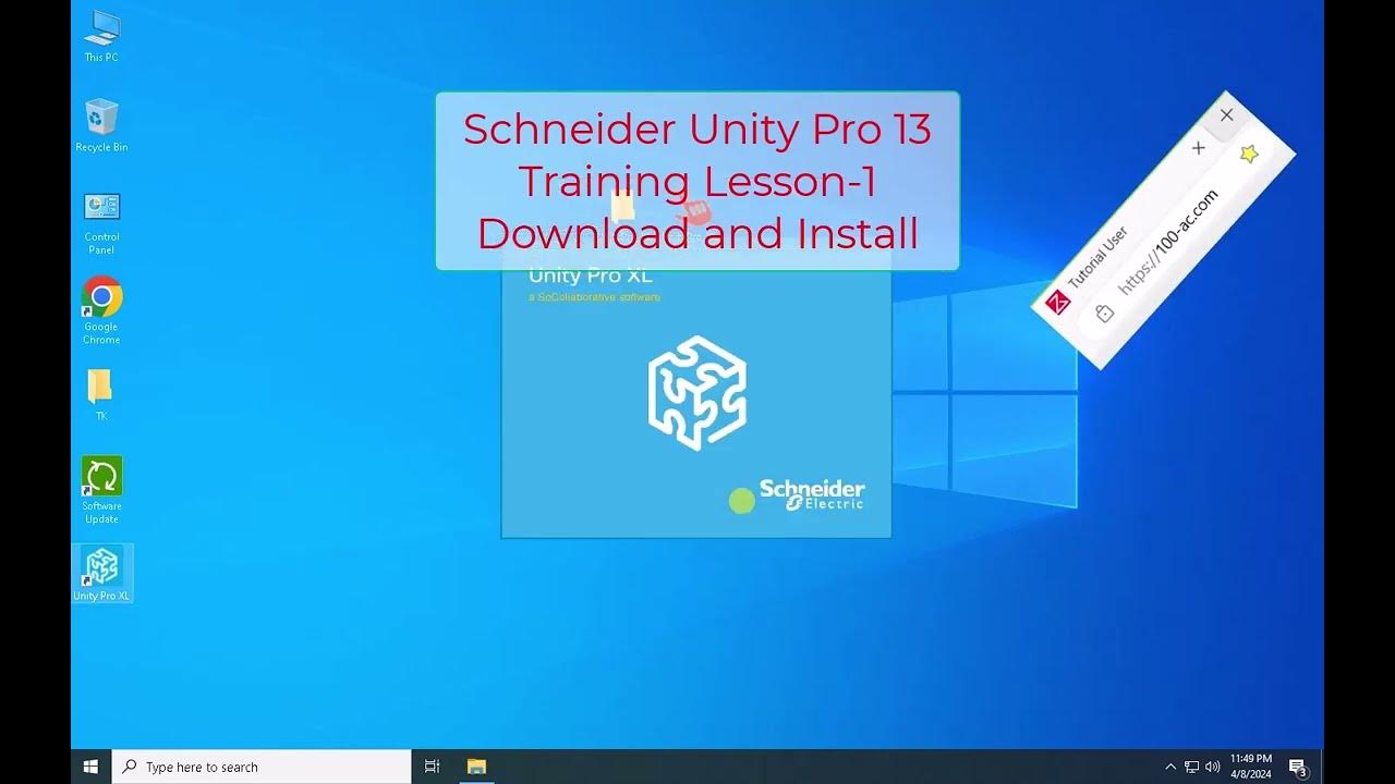 Schneider Unity Pro 13 Training Lesson 1 Download and Install - YouTube