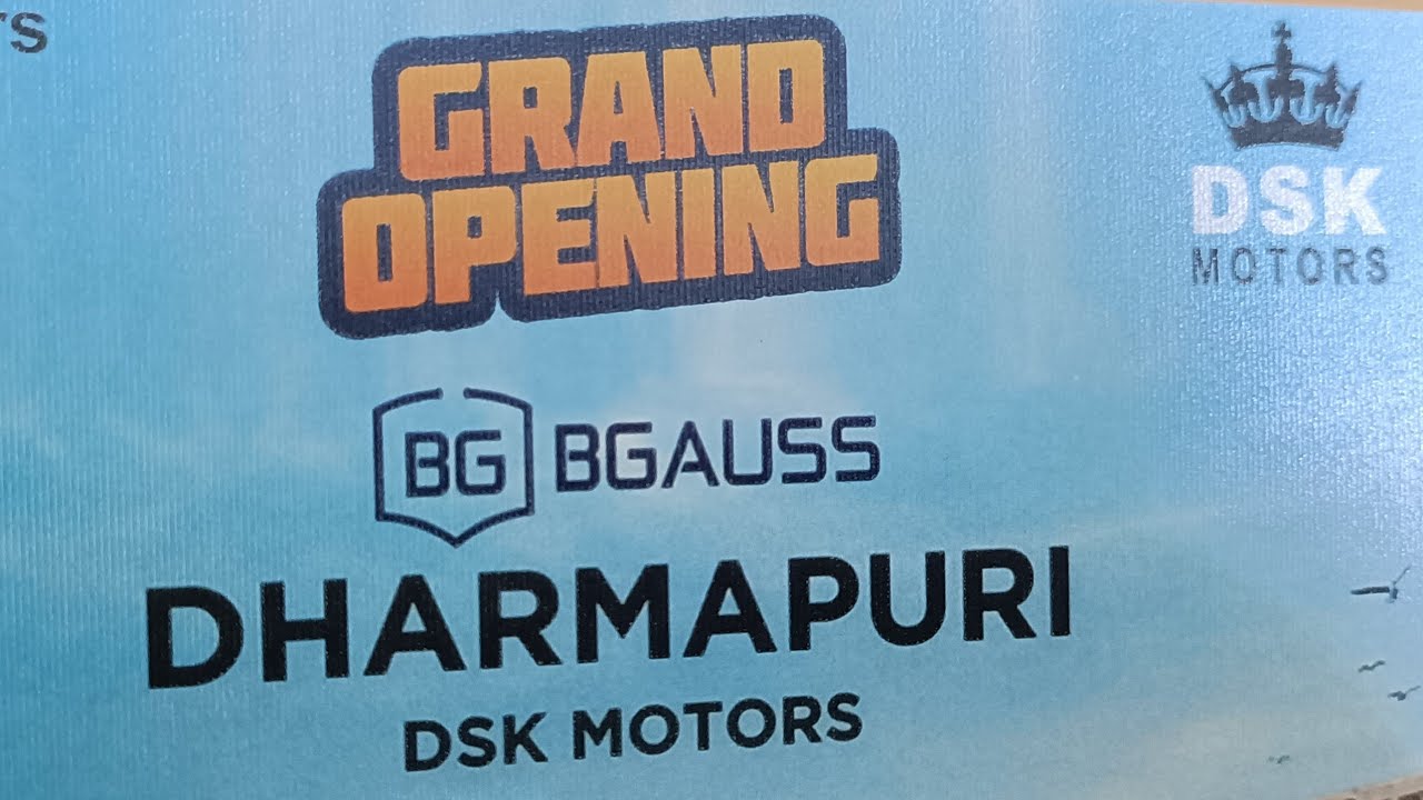 BGAUSS Electric scooter 🛵 DSK Motors (Grand Opening) Dharmapuri# ...
