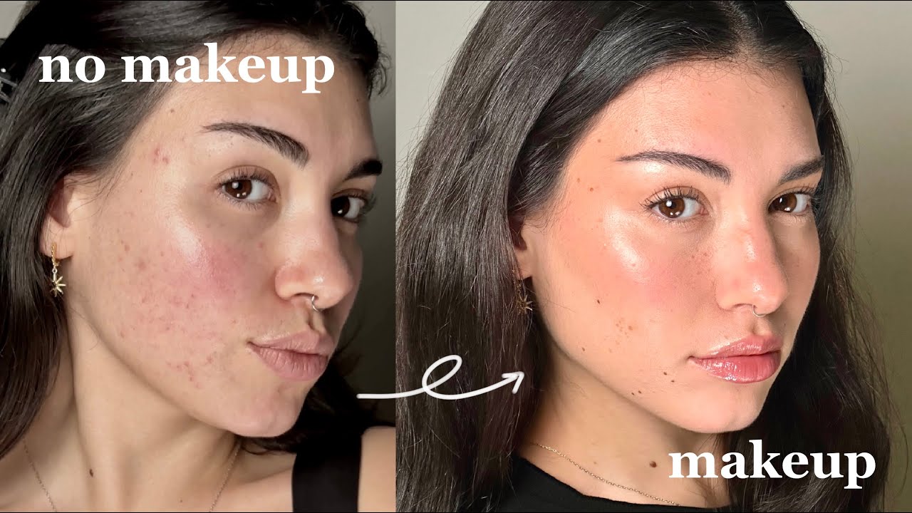 how to fake perfect skin with makeup | acne friendly - YouTube