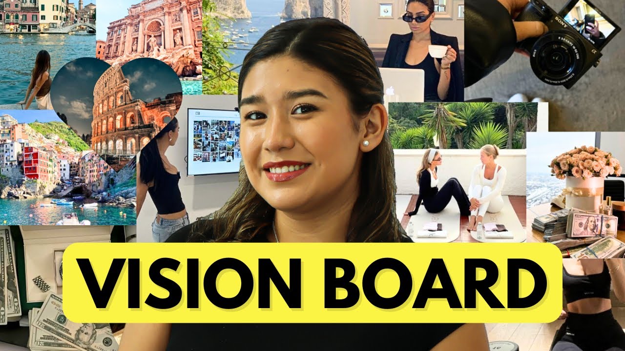 How to create a vision board on Canva (Vision board for 2025) - YouTube