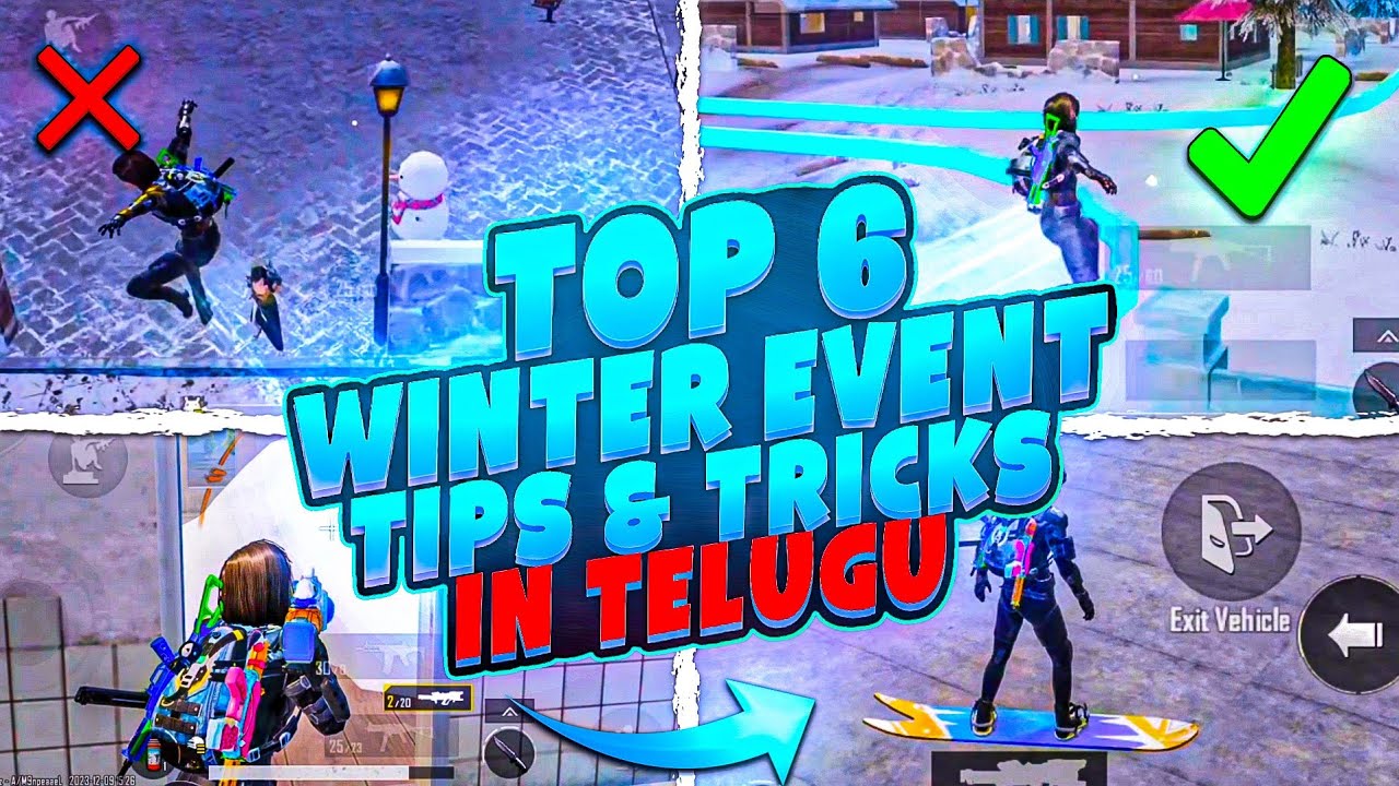 TIP 6 bgmi winter event tips and tricks in Telugu #bgmi #tipsandtricks ...